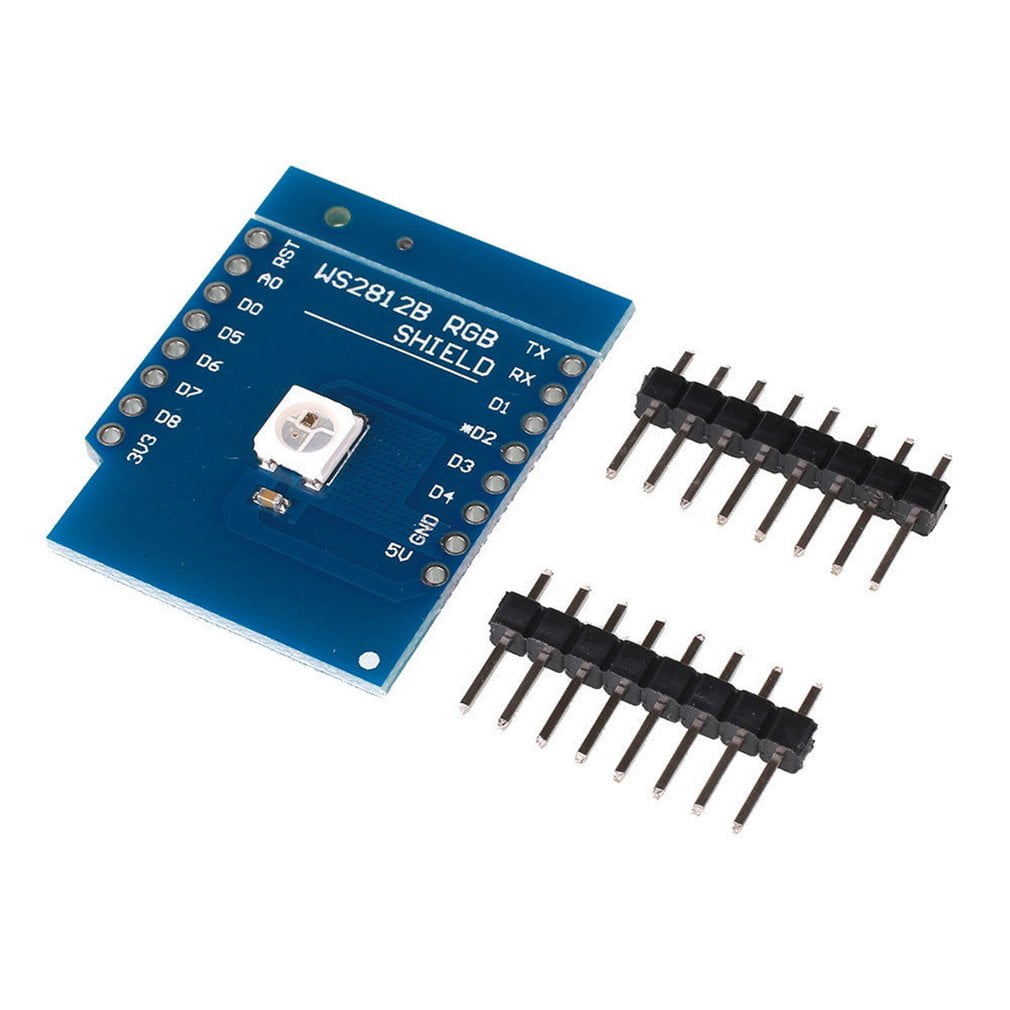 Autres WS2812B RGB Shield pour WeMos D1 mini ESP8266 Carte RGB LED ... Autres WS2812B RGB Shield pour WeMos D1 mini ESP8266 Carte RGB LED ...